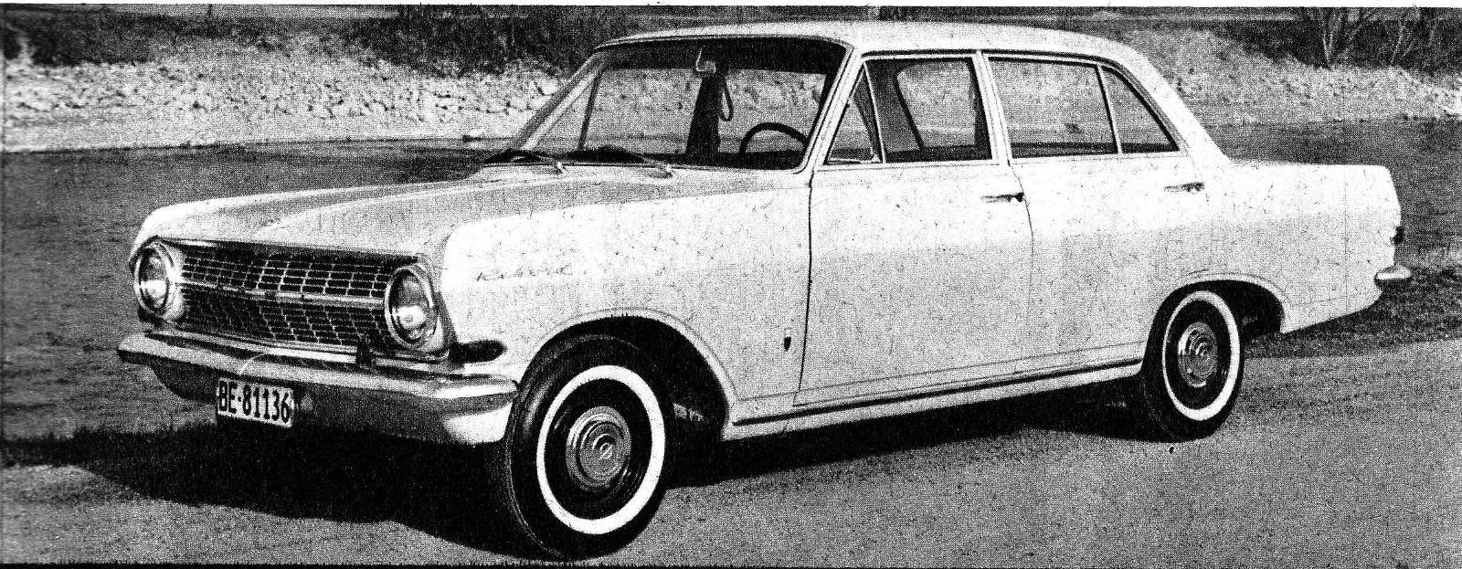 Un essai de l'Opel Rekord A réalisé en 1965